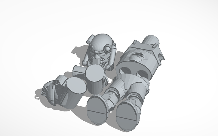 3D design Lego Power Armor - Tinkercad