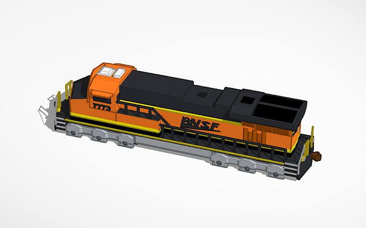 3D design bnsf es44dc - Tinkercad