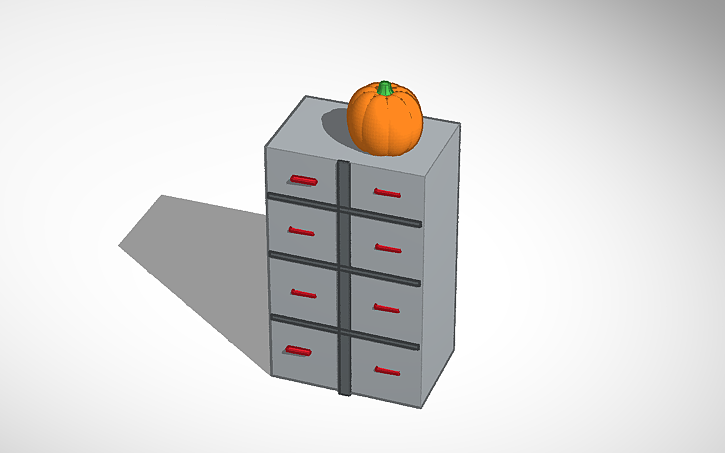 3D design filing cabinets - Tinkercad