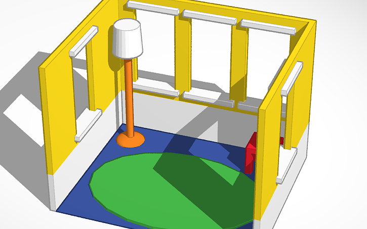 3D design House Interior - Tinkercad