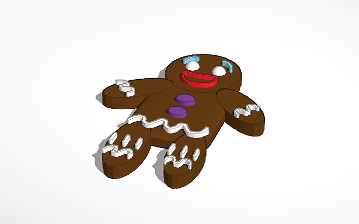 3D design Gingerbread man - Tinkercad