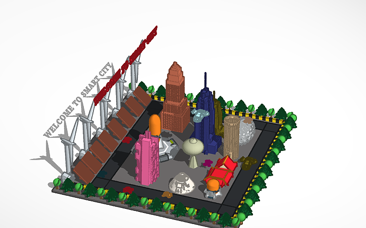 3D design Smart City - Tinkercad