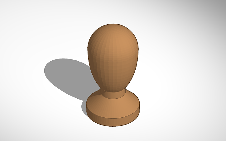 3D design Stamp Handle - Tinkercad