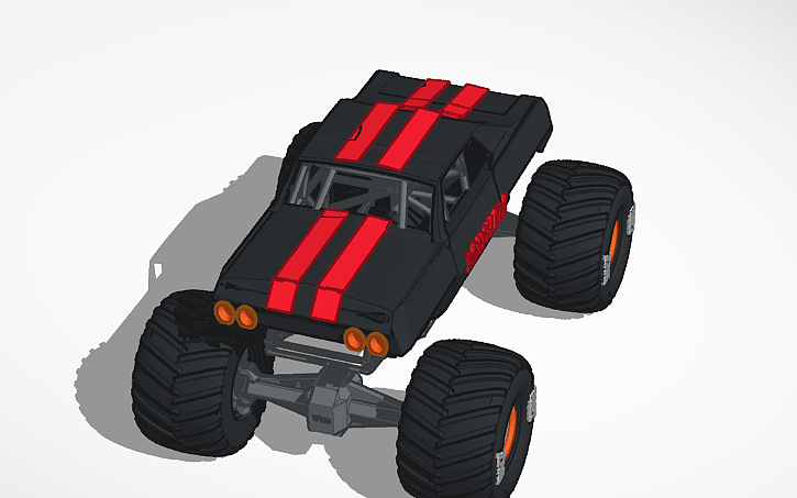 3D design Mayhem Monster truck - Tinkercad