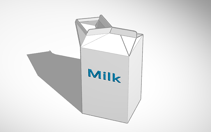 3D design milk - Tinkercad