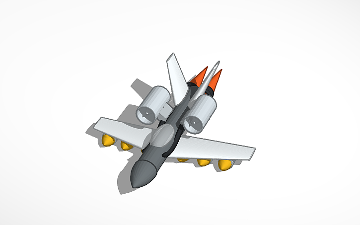 3D design jet - Tinkercad