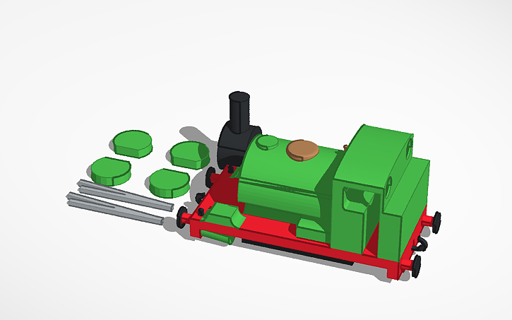 3D design Percy The Small Engine(As a GWR Kitson No. 1338 0-4-0 ...