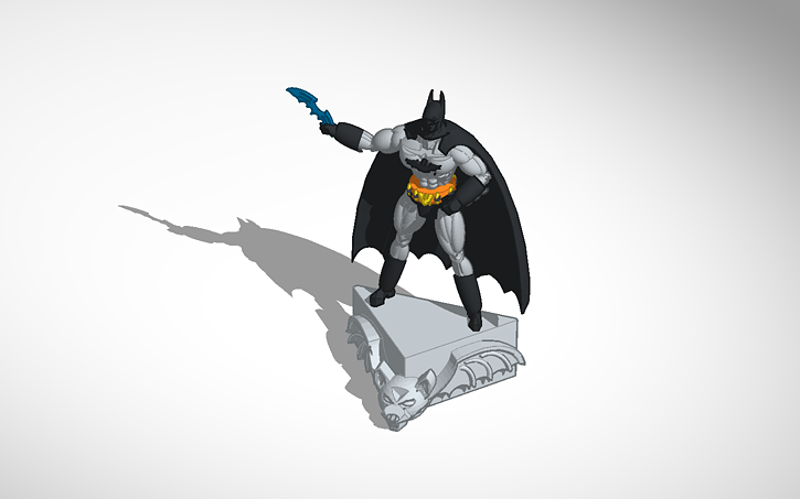 3D design batman body with batman mask/cowl - Tinkercad