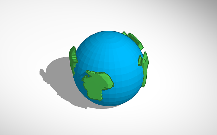 3D design Earth - Tinkercad