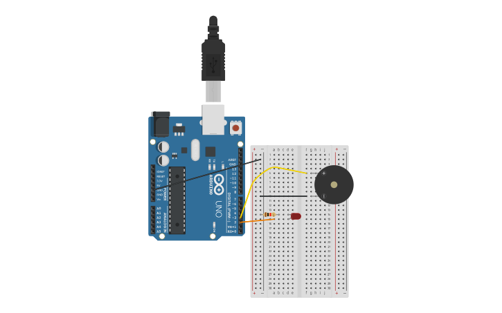 Circuit design BUZZER FOR STUDENT Exploration - Tinkercad