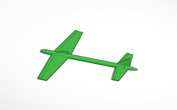 3D design glider - Tinkercad