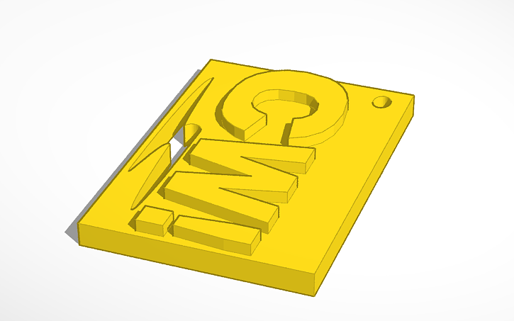 3D design key chain - Tinkercad