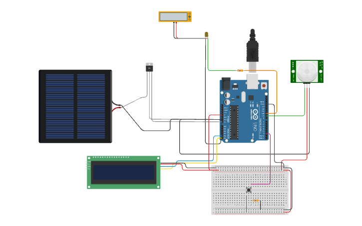 Circuit design Proyecto Final - Grupo 6 - Tinkercad