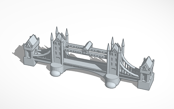 3D design Tower Bridge - Tinkercad