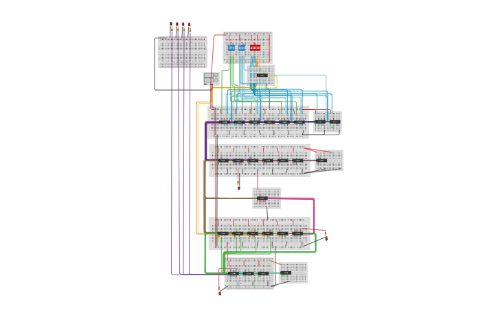 Circuit design FREE-CPU - Tinkercad