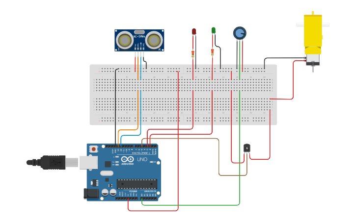 Circuit design Arduino Speed Sensor - Tinkercad