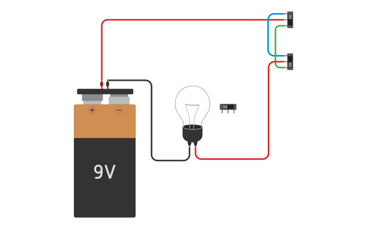 Circuit design Two Way Switch - Tinkercad
