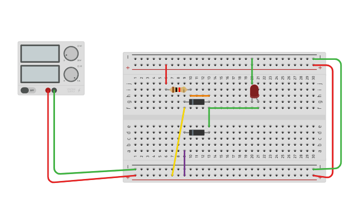 Circuit design AND Gate Using Diode - Tinkercad
