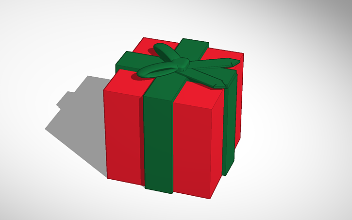 3D design Christmas Present - Tinkercad