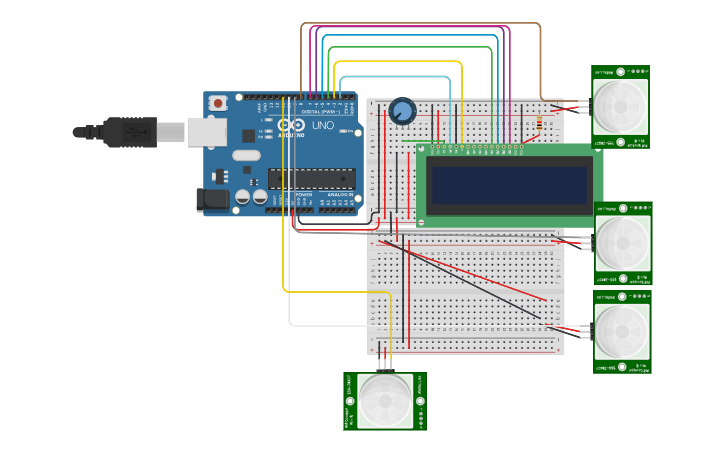Circuit design Actividad 5 - Tinkercad