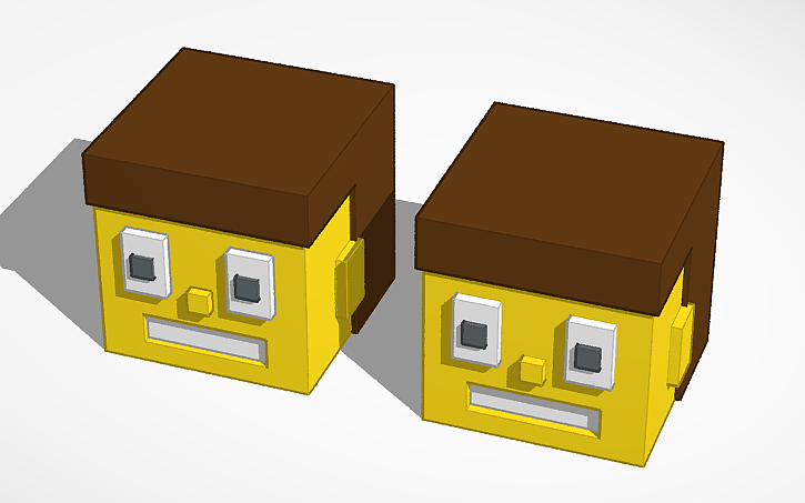 3D design Block Head - Tinkercad