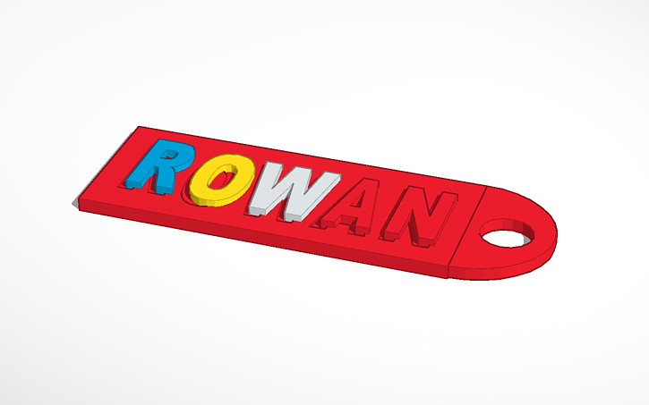 3D design rowan - Tinkercad