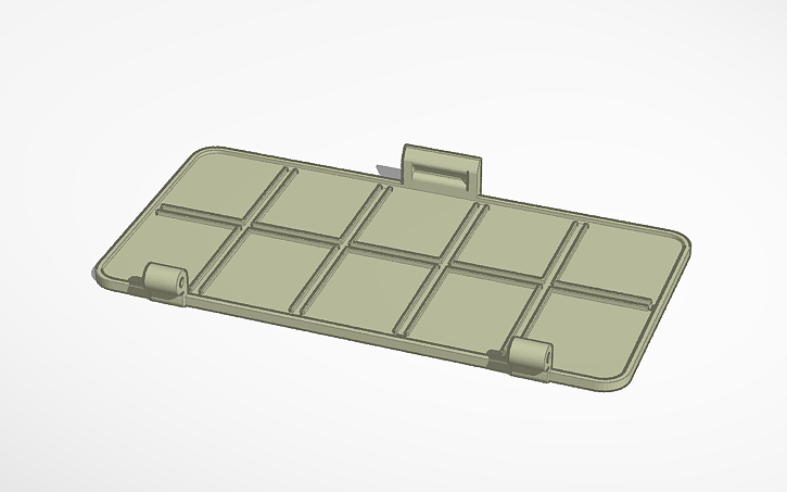 3D design Parts Box Lid Top Update - Tinkercad