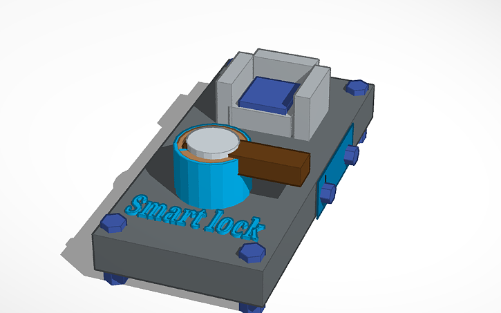 3D design Smart lock design - Tinkercad