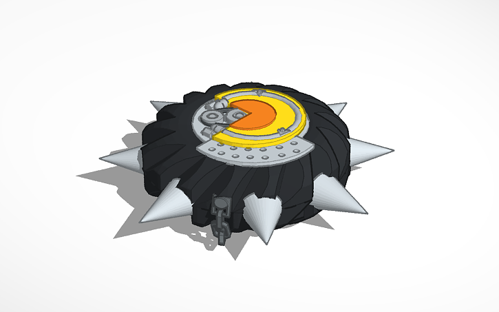 3D design junkrat rip tire - Tinkercad