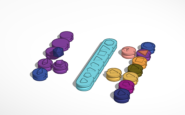 3D design Dice Molds - Tinkercad