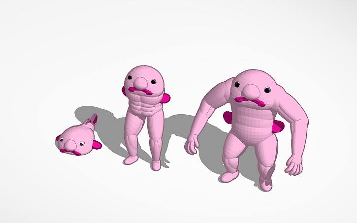 3D design Blobfish(Blobfish Evolution) - Tinkercad