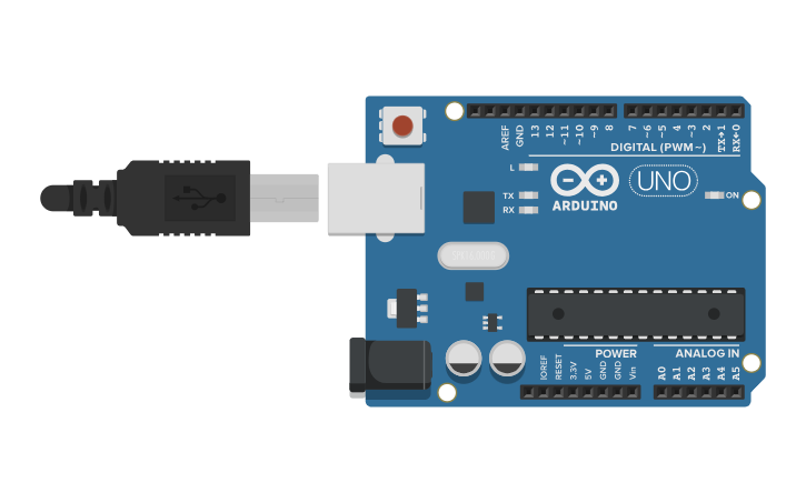 Circuit Design Blinking The Inbuilt Led On Arduino Uno Using Tinkercad