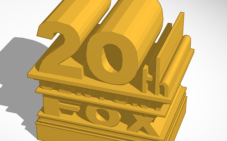 3D design 20Th Century Fox - Tinkercad