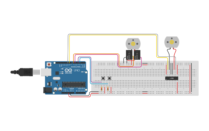 Circuit design Microprocessor - Midterm Exam - Tinkercad