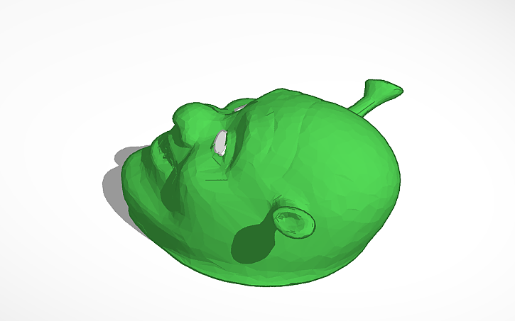 3D design shrek toothpaste nossle - Tinkercad