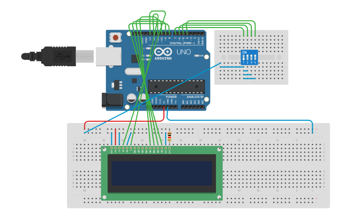 Circuit design Water level sensor - Tinkercad