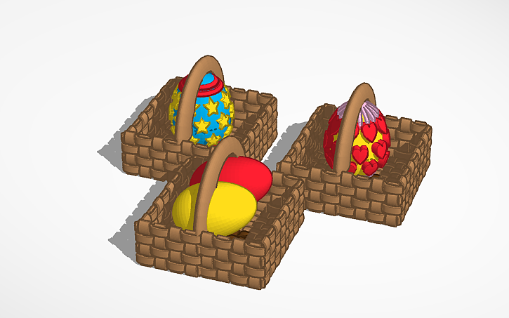 3D design Easter eggs - Tinkercad