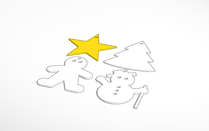 3D design Chrismtas Crafts - Tinkercad