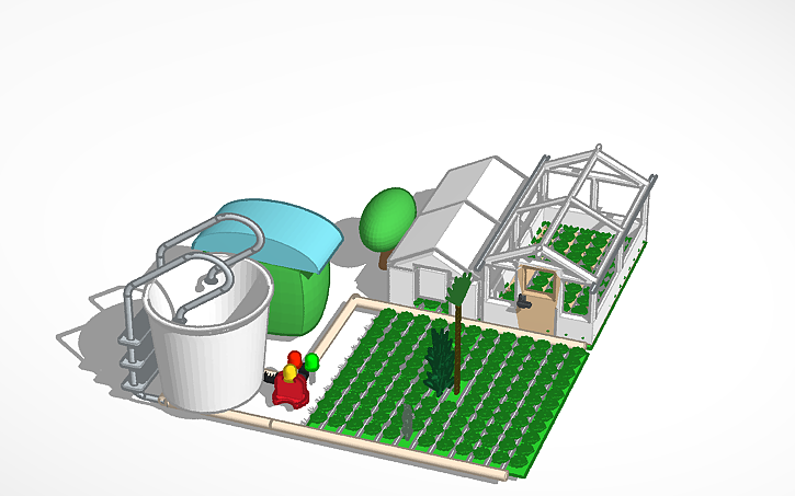 3D design Prototipo del sistema de riego - Tinkercad