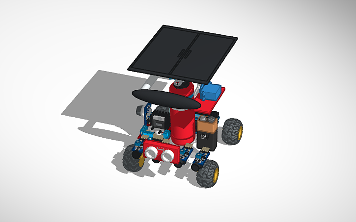 3D design FIRE EXTINGUISHER ROBOT - Tinkercad