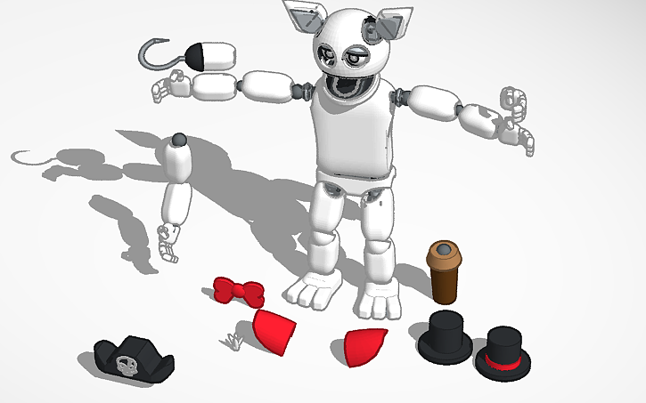 3D design Custom Animatronic Base V.2 And Accessories - Tinkercad