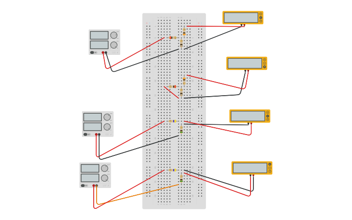 Circuit design THEVENIN THEOREM CERCUIT - Tinkercad