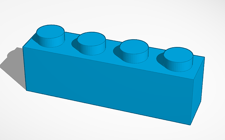 3D design Lego 3010 Rev 1 - Tinkercad