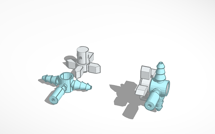 3D design Three Way Enteral Valve v1.01 - Tinkercad