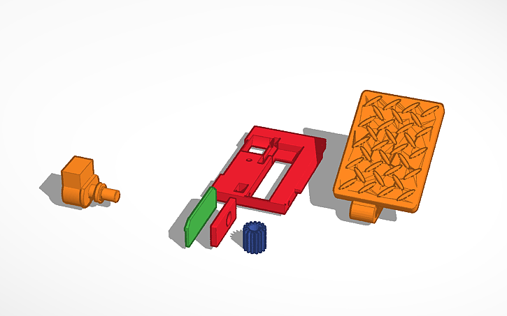3D design Gas pedal - Tinkercad