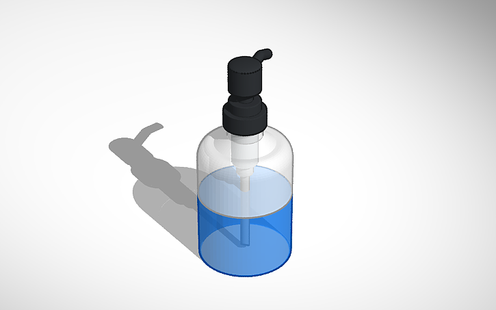 3D design Soap Dispenser - Tinkercad