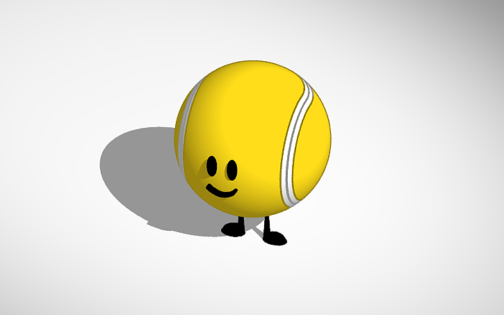 3D design Tennis Ball (BFDI) - Tinkercad