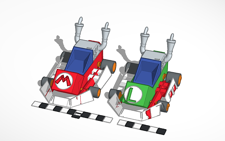 3D design Mario kart - Tinkercad