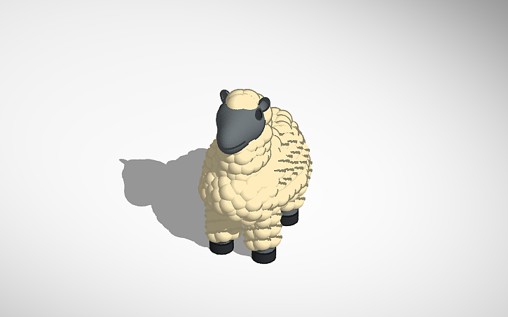 3D design Day 85 of TED: sheep - Tinkercad