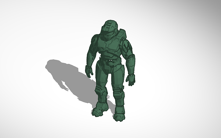 3D design Master Chief - Tinkercad